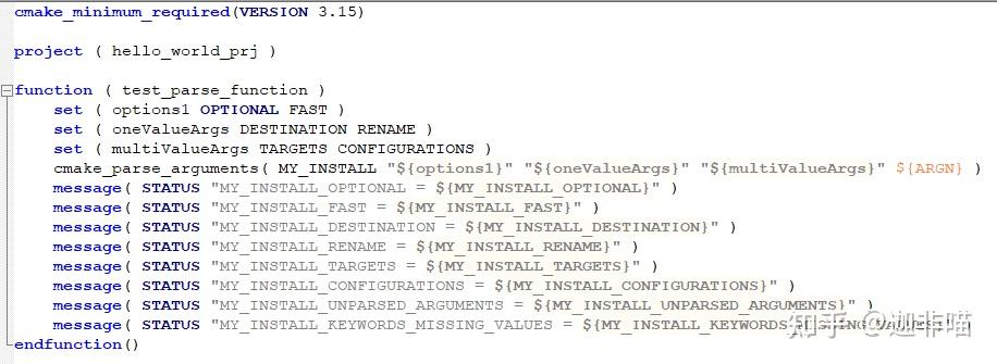 CMake从入门到精通（十一）使用cmake_parse_arguments - 知乎