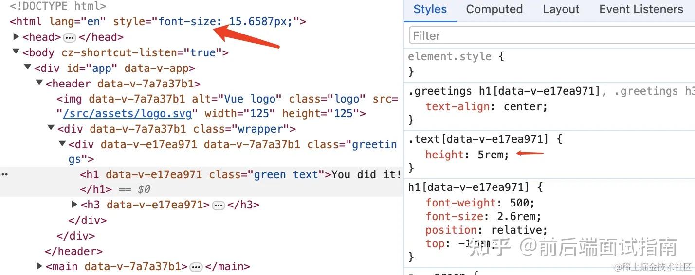 vue3+vite项目自动转换 px 为 rem - 知乎