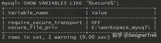 解决mysql导出数据到文件报错：error 1290 知乎 