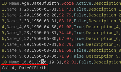 VIM学习笔记 Rainbow CSV数据编辑 - 知乎