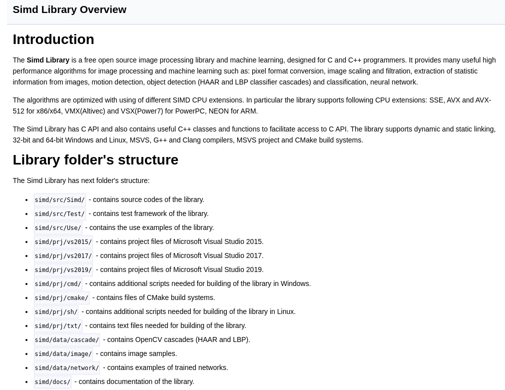 酷站推荐 - ermig1979.github.io - Simd Library | image processing and machine learning library - 知乎
