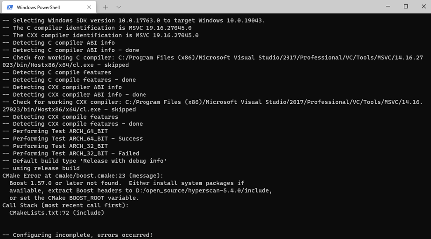 如何在windows下成功的编译和安装python组件hyperscan - 知乎