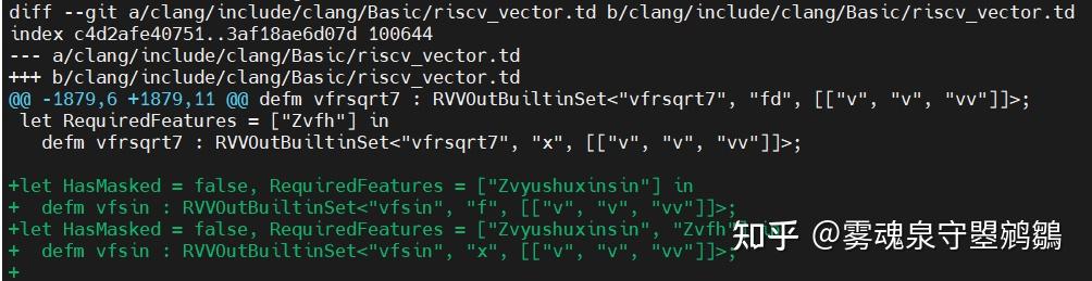 LLVM如何端到端实现一条新的rvv指令？ - 知乎