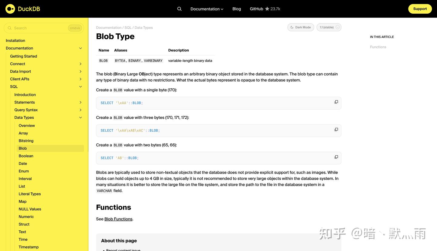 DuckDB 记录 - 知乎