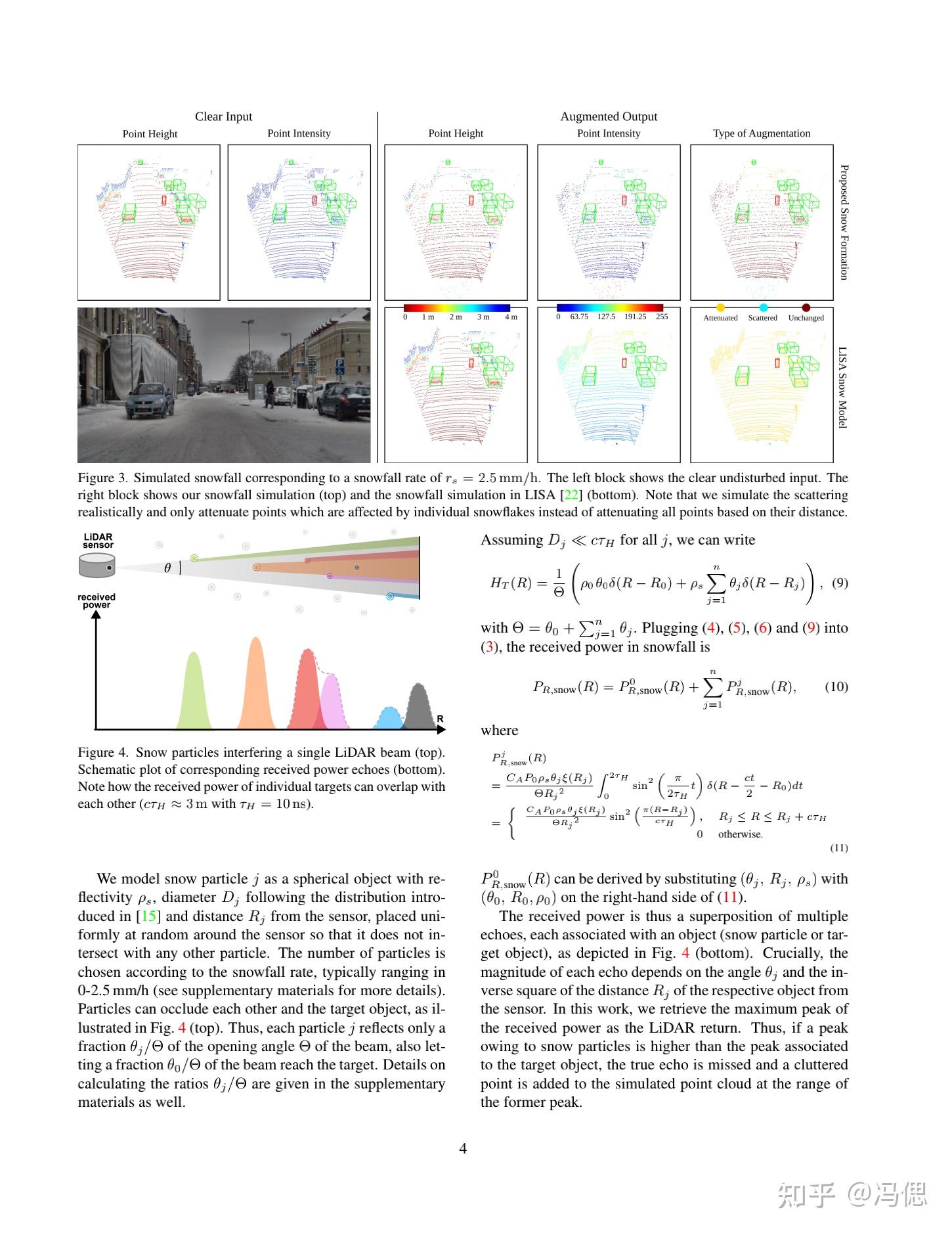 极端天气点云检测 Lidar Snowfall Simulation For Robust 3d Object Detection 知乎