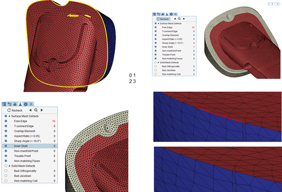 【操作手册】Moldex3D 2023模流分析教学与技巧之要诀和技巧 一. 建模技巧（23. 更有效率地藉由接触面匹配提升网格模型质量） - 知乎