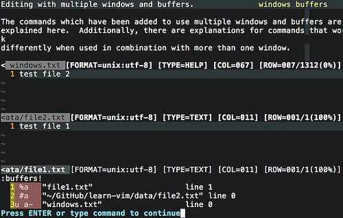 VIM学习笔记 缓冲区 (Buffers) - 知乎
