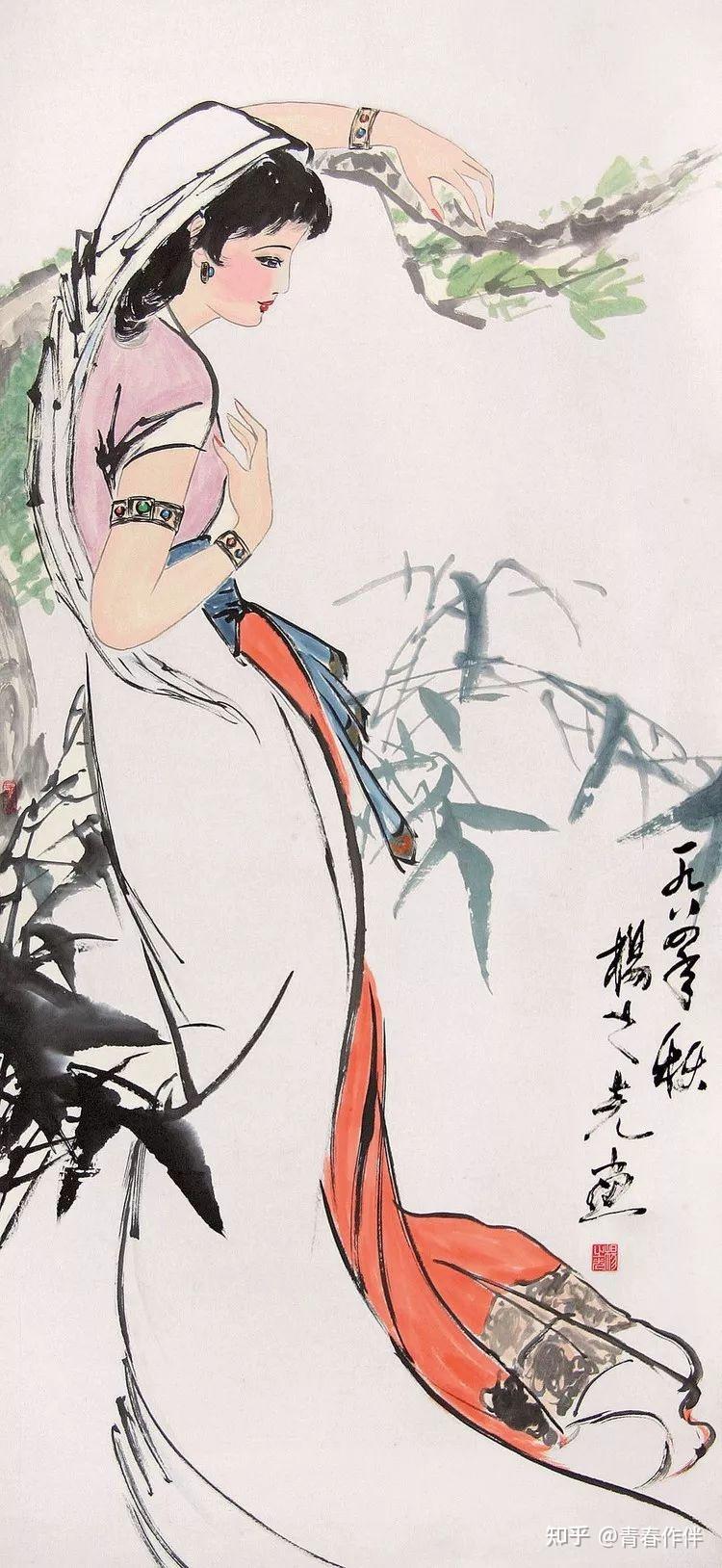 杨之光的人物画 真美 知乎