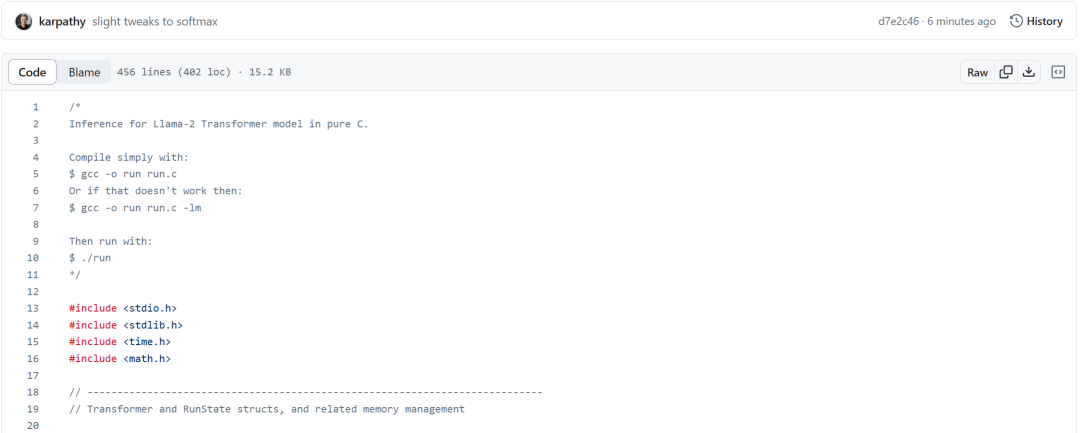 OpenAI联创Karpathy爱上羊驼：纯C代码实现婴儿Llama2，MacBook可运行，已揽1.6k星 - 知乎