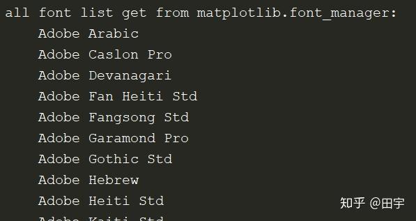 彻底解决Python里matplotlib不显示中文的问题 - 知乎