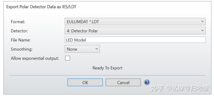 ZEMAX | 如何使用极探测器和 IESNA / EULUMDAT 光源数据 - 知乎
