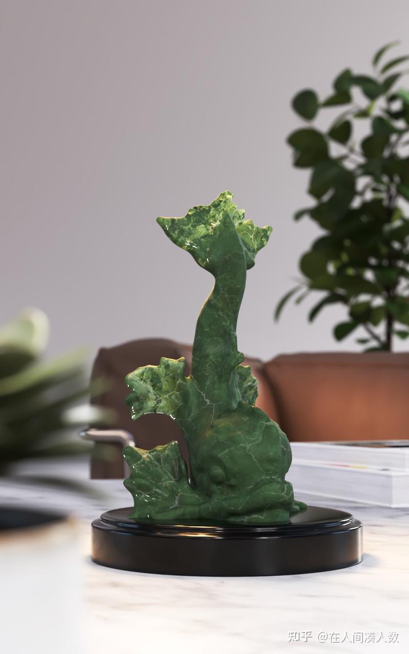 3dmax如何用 vrayMtl 的半透明制作宝石雕像? - 知乎