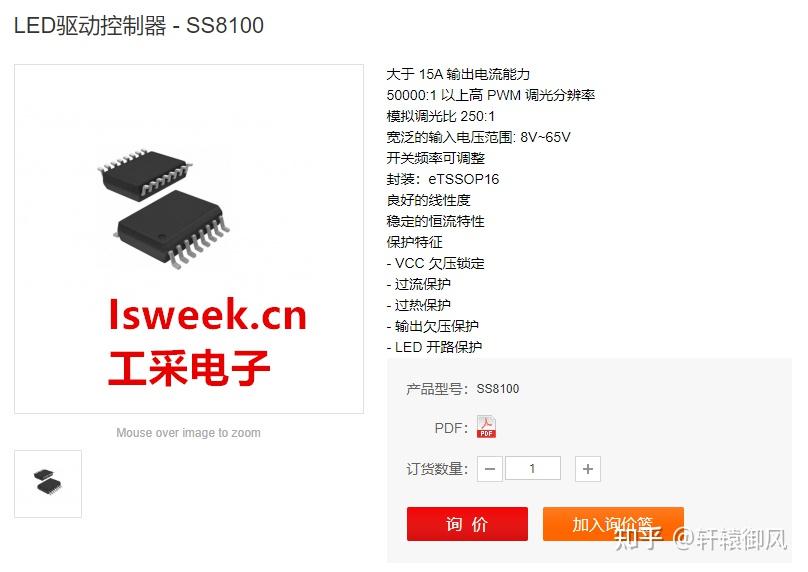 65V同步整流降压半桥+高性能同步整流恒流LED控制器-SS8100 - 知乎