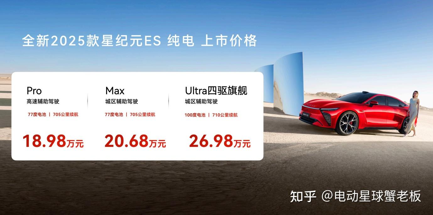 升级8295P芯片，2025款星纪元ES纯电售18.98万起 - 知乎