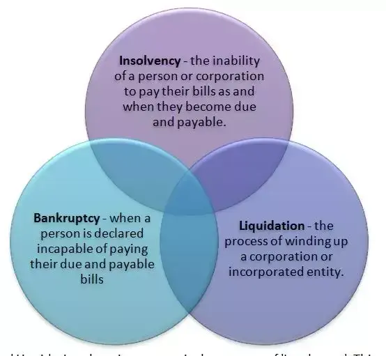 What is the difference between insolvency, bankruptcy and liquidation? - 知乎