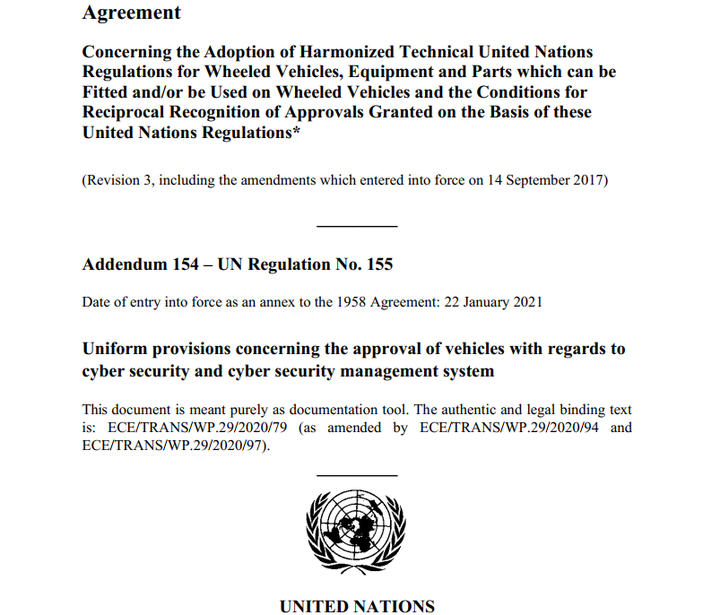 UN R155 汽车信息安全法规解读 - 知乎