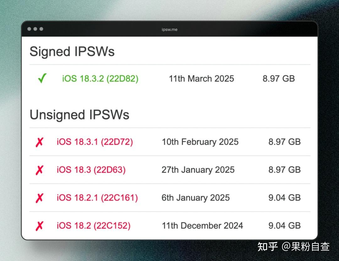 苹果停止 iOS 18.3.1 系统验证，iOS18.3.1和iOS18.3.2怎么选择？ - 知乎
