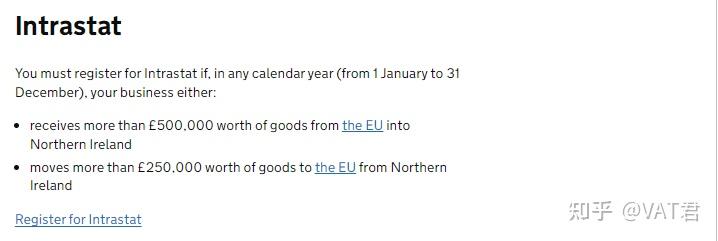 北爱尔兰和欧盟之间的货物流通 Intrastat Supplementary Declarations - 知乎