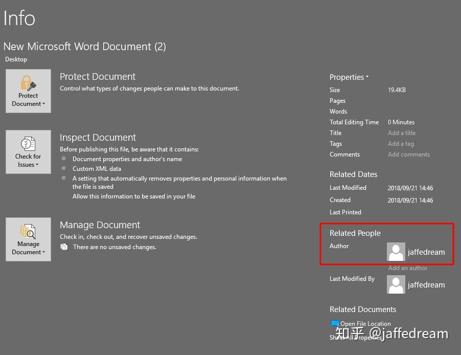 Word 里面的用户名，与实际Word用户名不一致，该怎么设置呢？ - 知乎