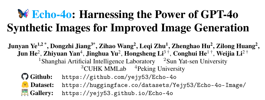 Echo-4o：利用GPT-4o合成图像“反哺”，全面提升开源模型生成能力 - 知乎