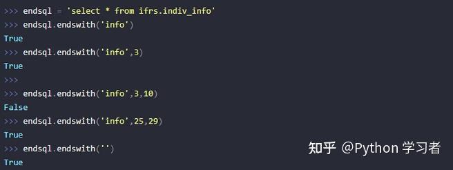 python基础教程：startswith()和endswith()的用法 - 知乎