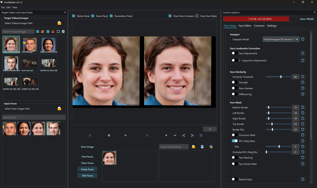 VisoMaster：一致性视频换脸神器，太像请合理使用！批量换脸&LivePortrait表情编辑和修复，实时预览和便捷操作 - 知乎
