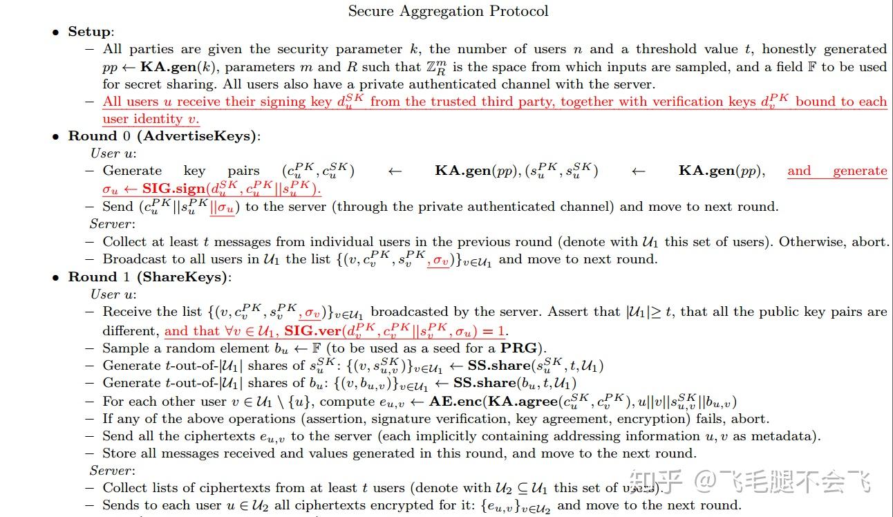联邦学习安全论文阅读《Practical Secure Aggregation for FL》 - 知乎