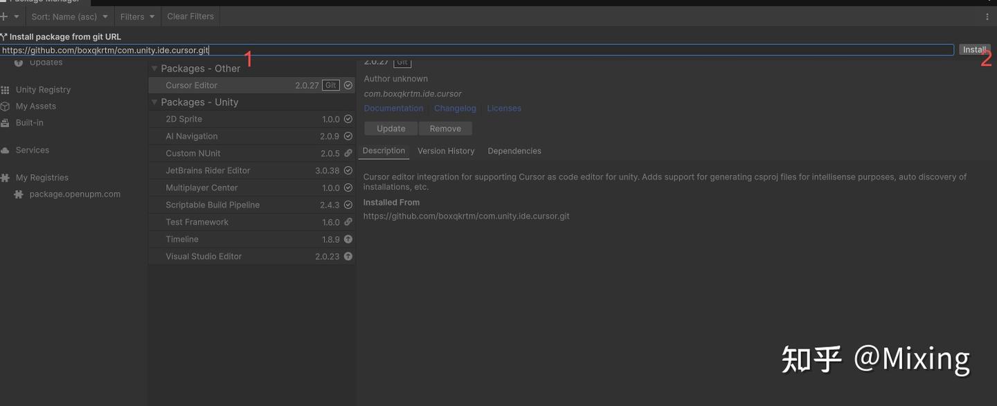Unity 如何使用Cursor进行开发 - 知乎