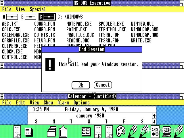 穿越时间·Windows 1.x的正式版本之Windows 1.01、1.02、1.03、1.04 - 知乎