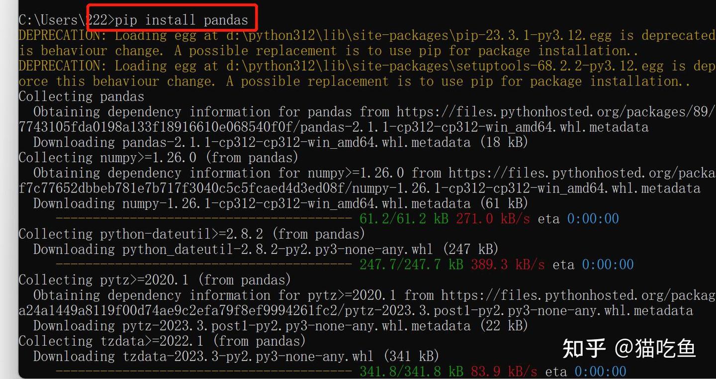 财务python安装Pandas - 知乎