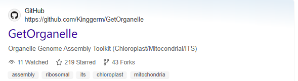 GetOrganelle：细胞器基因组组装 - 知乎