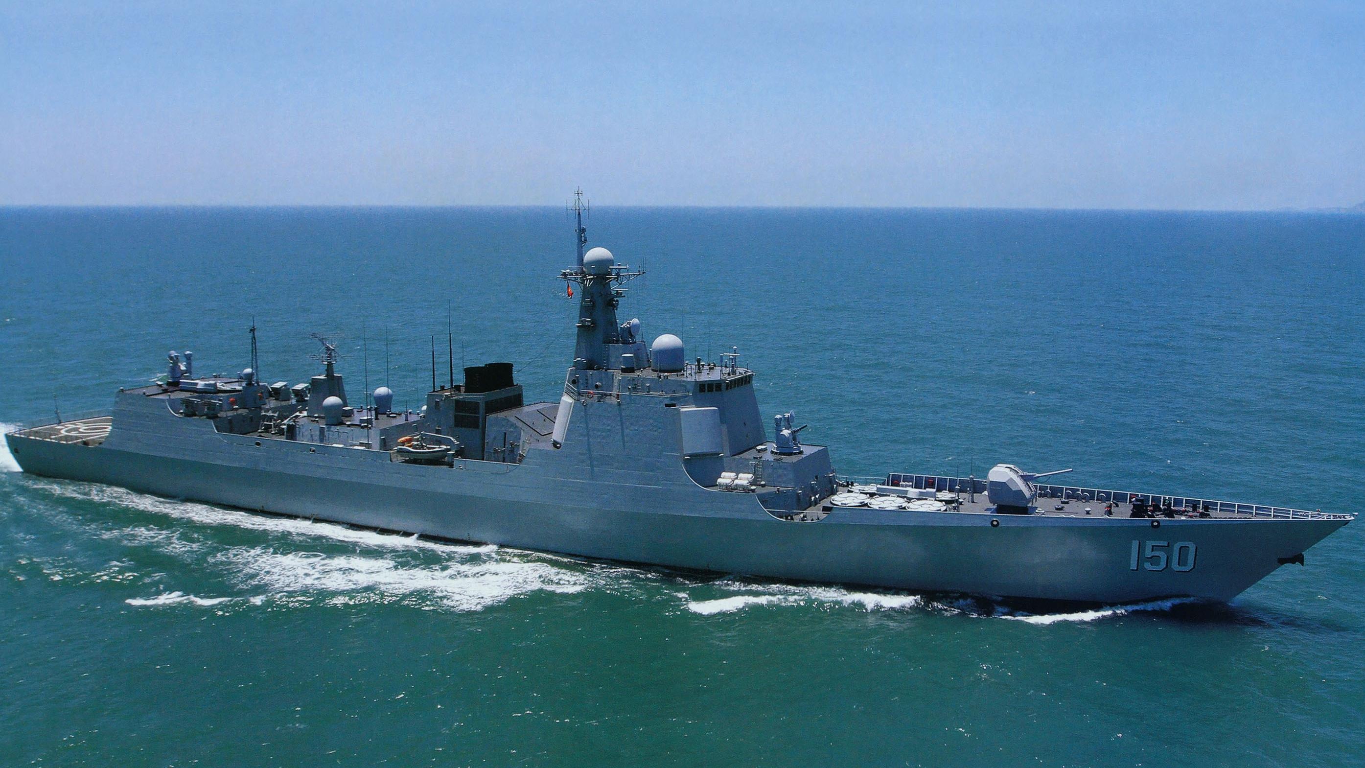 请问怎样从外观区分052C/D 054A 055和056？ - 知乎