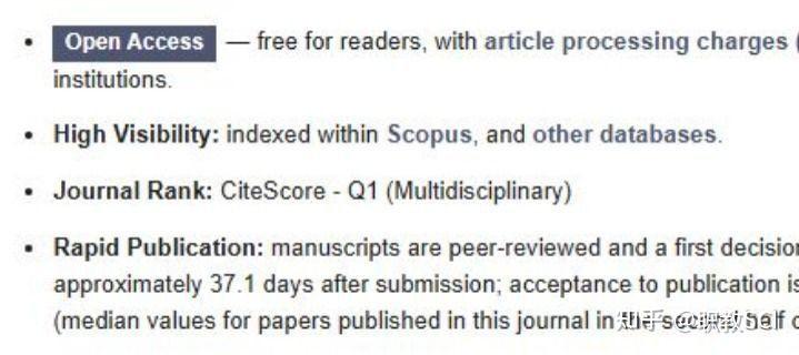 惊喜！MDPI新刊，名字就叫SCI！ - 知乎