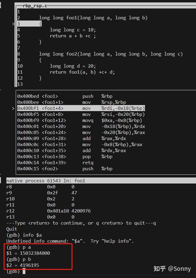 x86_64架构中rbp/rsp配合实现函数调用 - 知乎