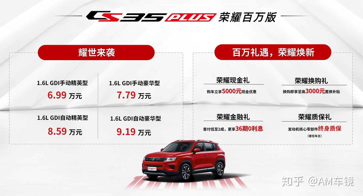 长安CS35PLUS/CS75双车荣耀百万版震撼上市 - 知乎