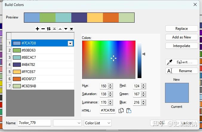 Origin：颜色色组 - 知乎