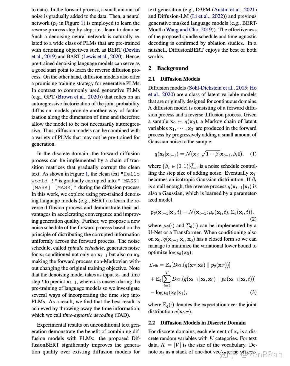 邱锡鹏提出：DiffusionBERT - 用扩散模型改进生成式掩码语言模型 - 知乎