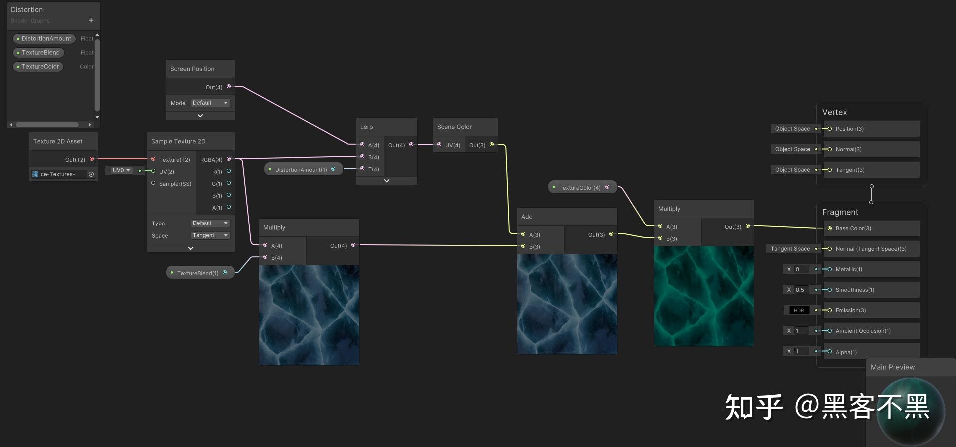 Unity Shader Graph 冰扭曲效果 - 知乎
