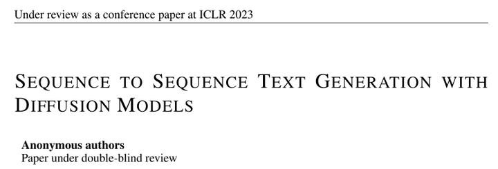 Sequence to Sequence Text Generation with Diffusion Models - 知乎