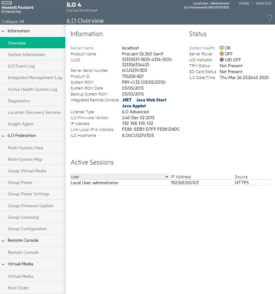 HPE服务器配置通过业务网卡登录iLO管理页面 - 知乎