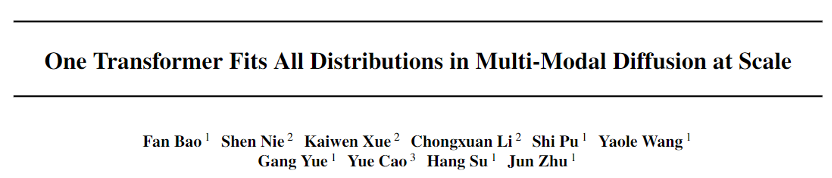 清华朱军团队开源UniDiffuser：首个基于Transformer的多模态扩散大模型！文图互生、改写全拿下！ - 知乎