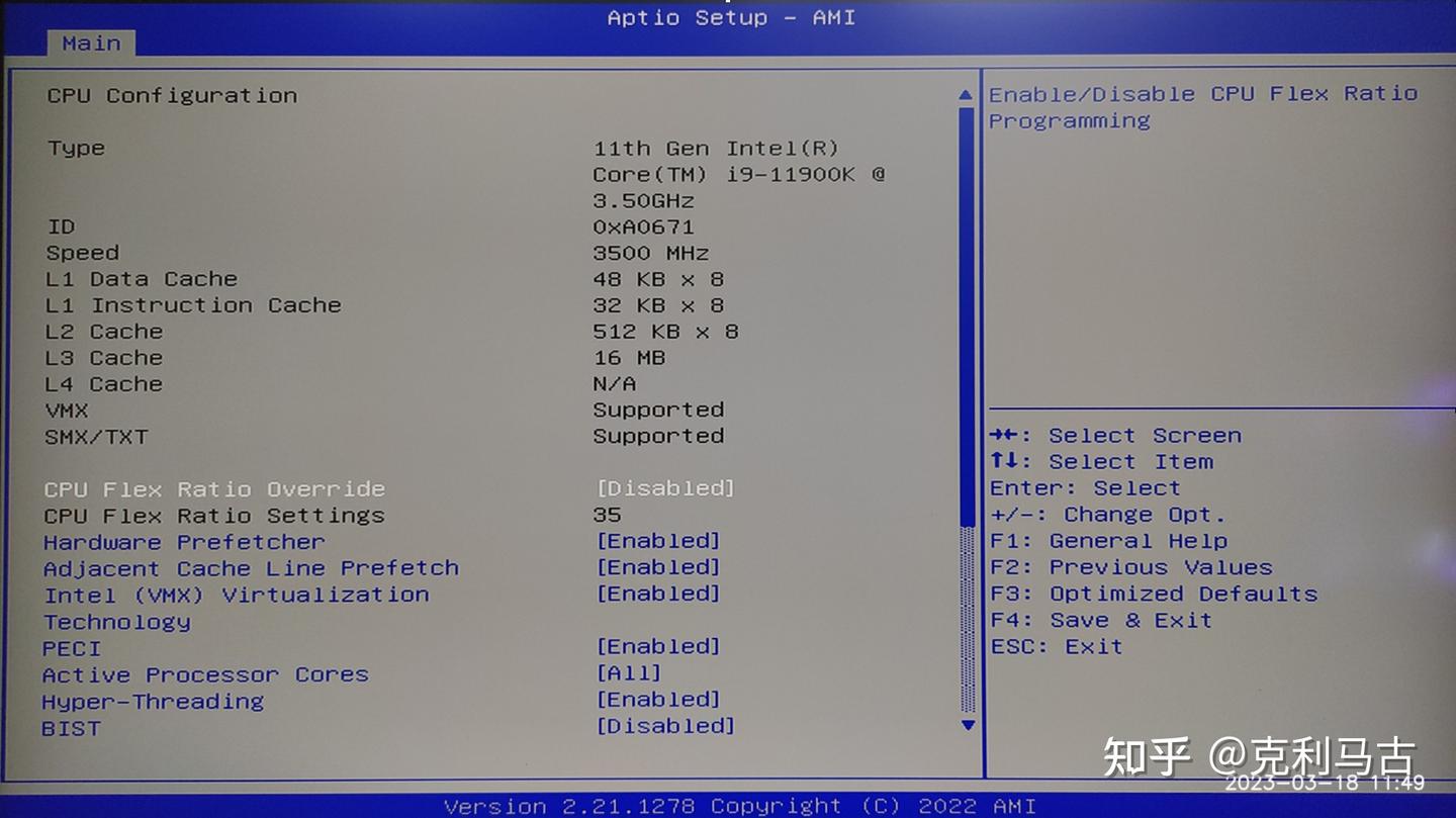 AMI BIOS 选项展示及部分解释(by ChatGPT) - 知乎