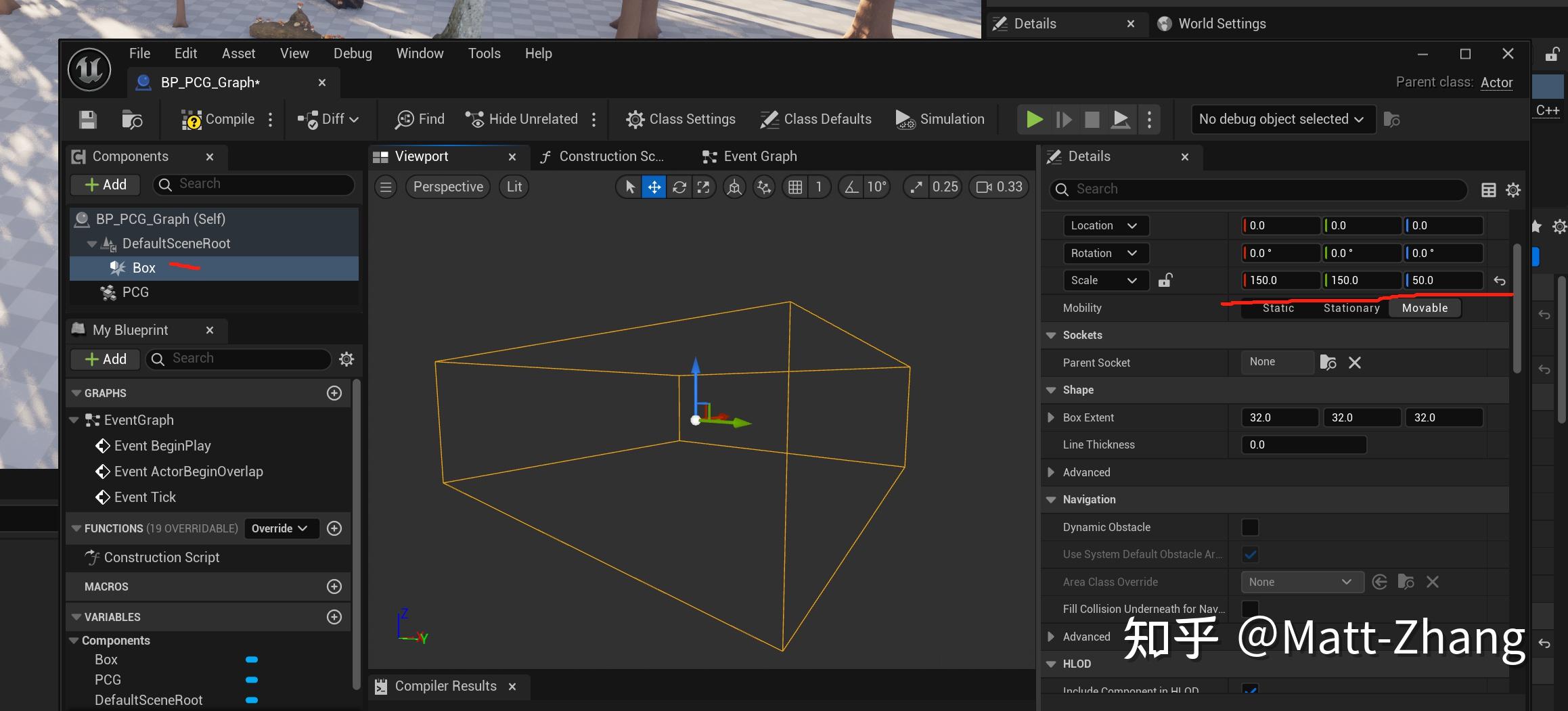 虚幻5.5《基于Actor的PCG组件搭建与碰撞事件》创建PCG-Graph，并设置碰撞Box Collision - 知乎