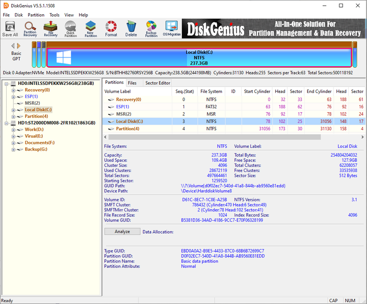 DiskGenius 数据恢复及分区管理软件V5.5.1.1508 上线！ - 知乎