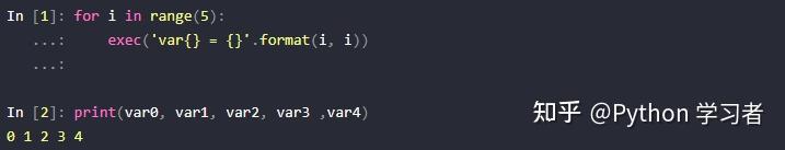 Python动态变量名定义与调用 知乎