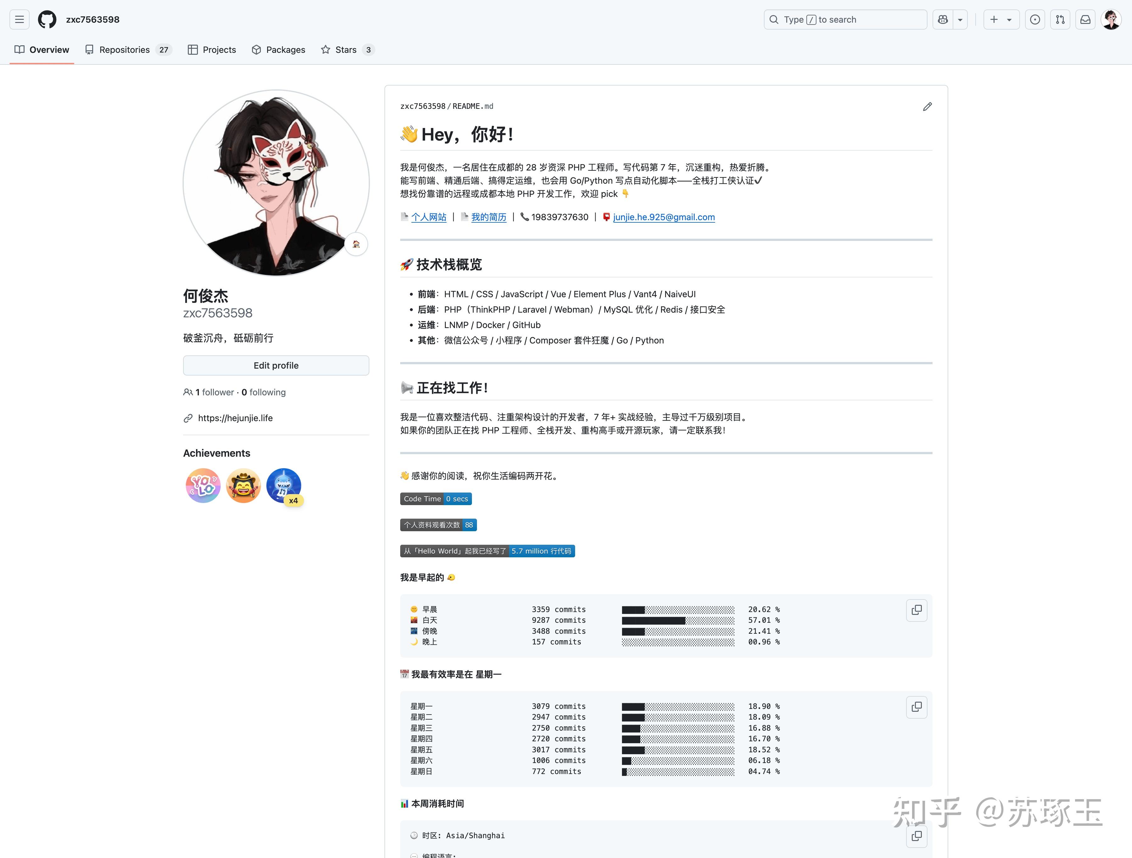 如何在CSDN或者github上创建比较好的个人主页？ - 知乎