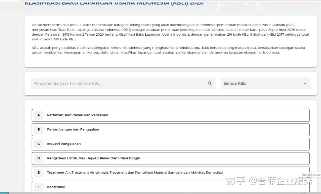印尼公司设立指南：如何确定经营范围KBLI？ - 知乎