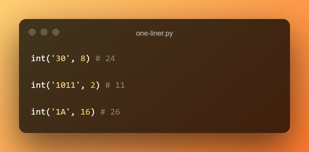 16条有趣的Python一行代码实现，建议收藏！ - 知乎