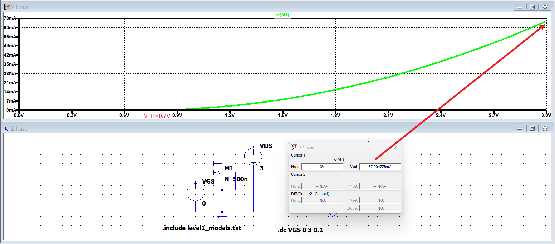 拉扎维CMOS模拟集成电路课后习题spice仿真（CHAPTER 2 Basic MOS Device Physics） - 知乎