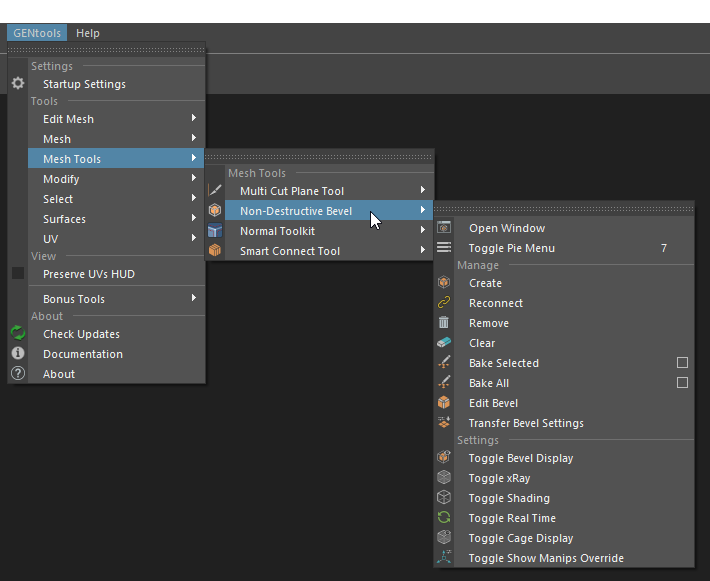 Maya建模工具包 - GENtools帮助文档 - 知乎